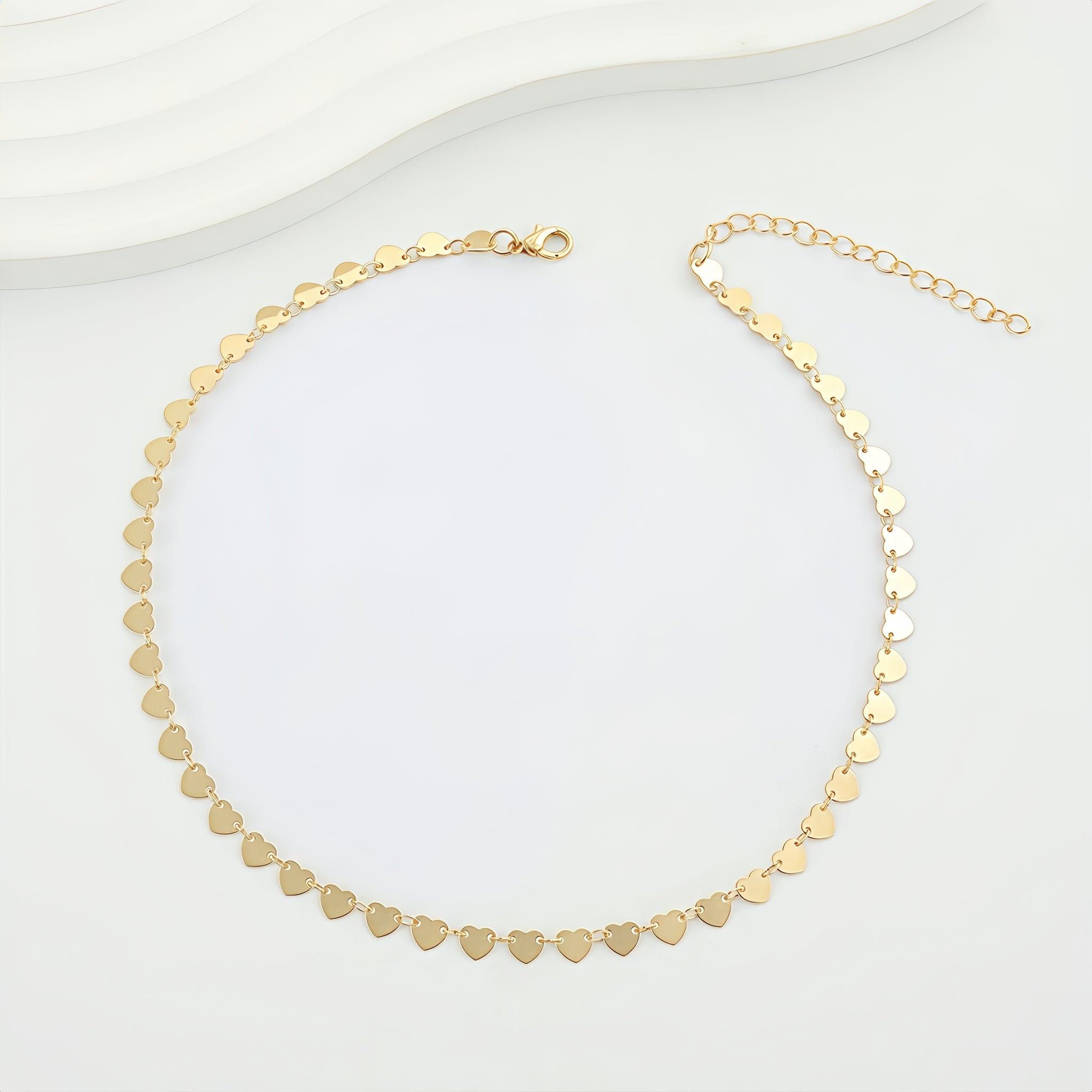 14K Gold Heart Embrace Love Necklace