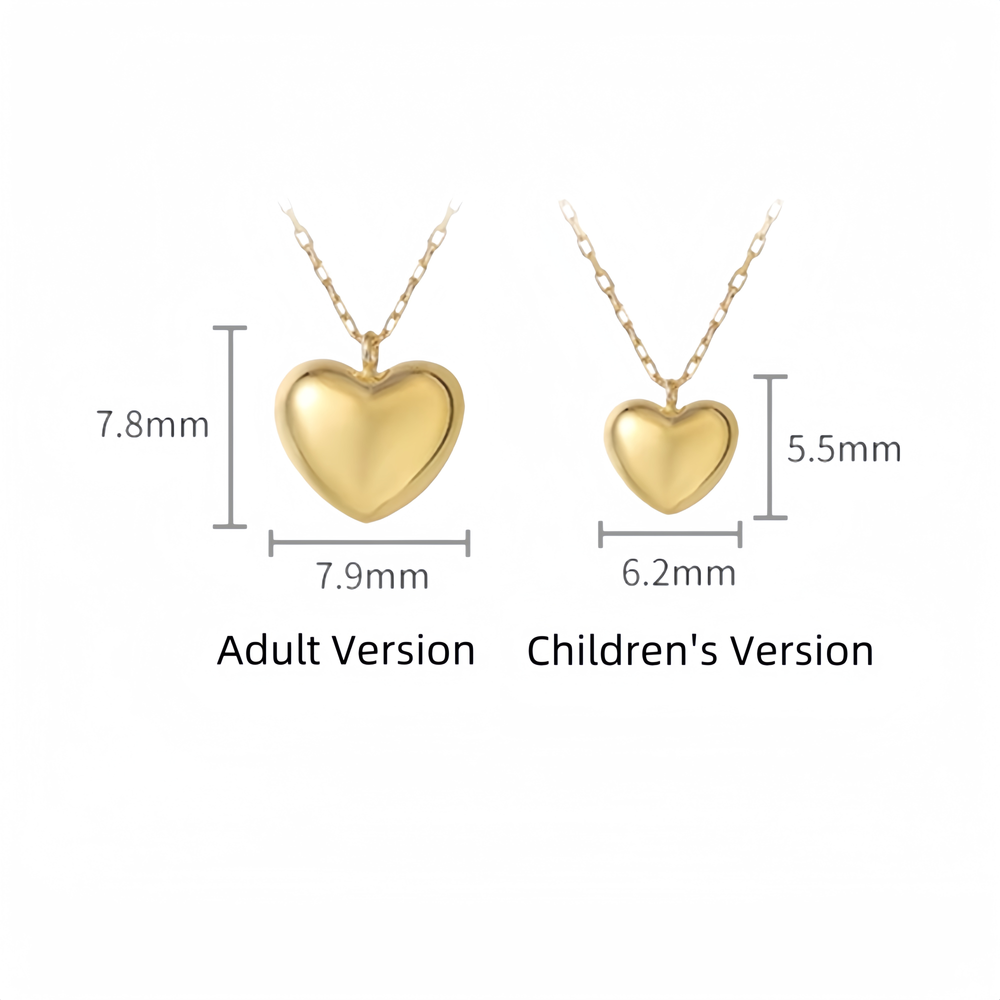 14K Gold Heartfelt Heart Pendant Necklace
